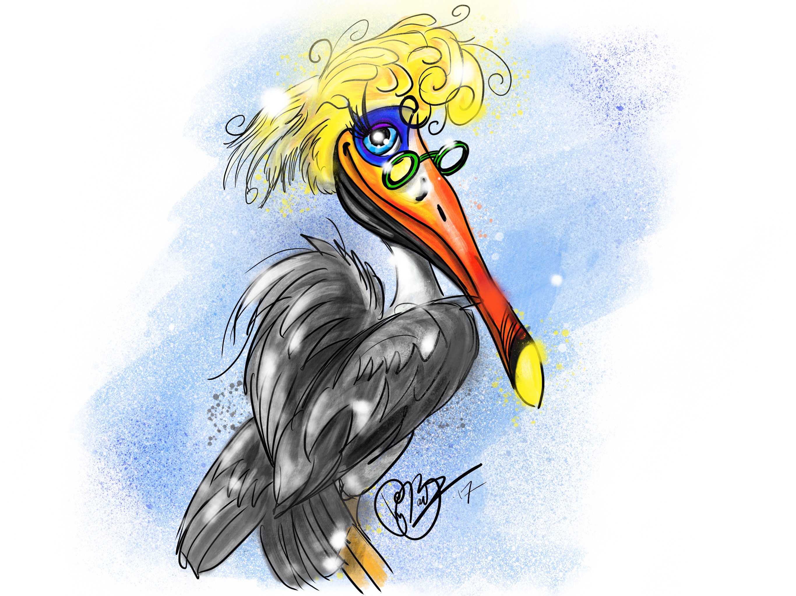 Penelopy Pelican - Character Concept • Chris Barlow Puppet Maker and Artist